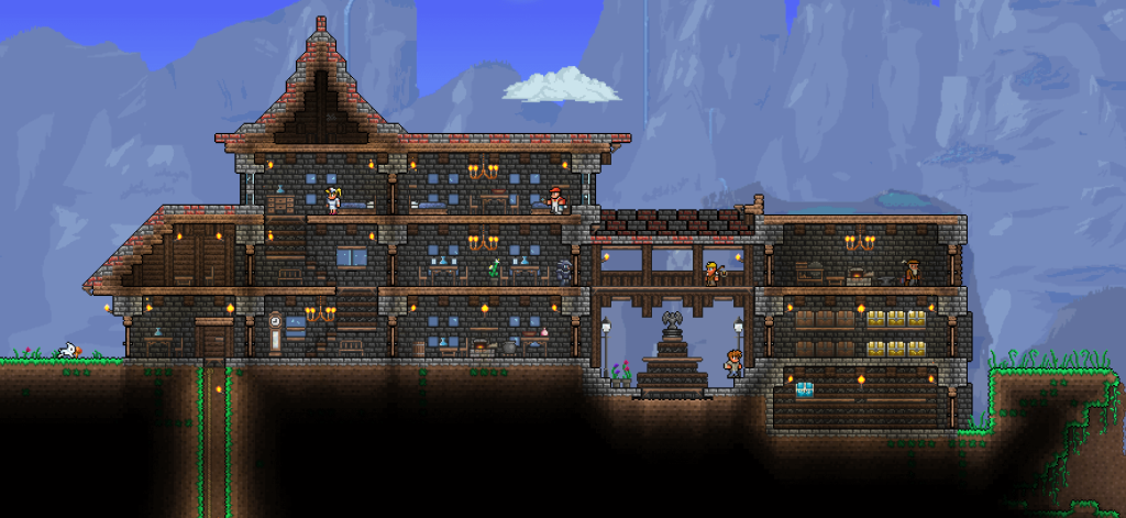 15 Top-Class Terraria House Designs - Northern Feeling